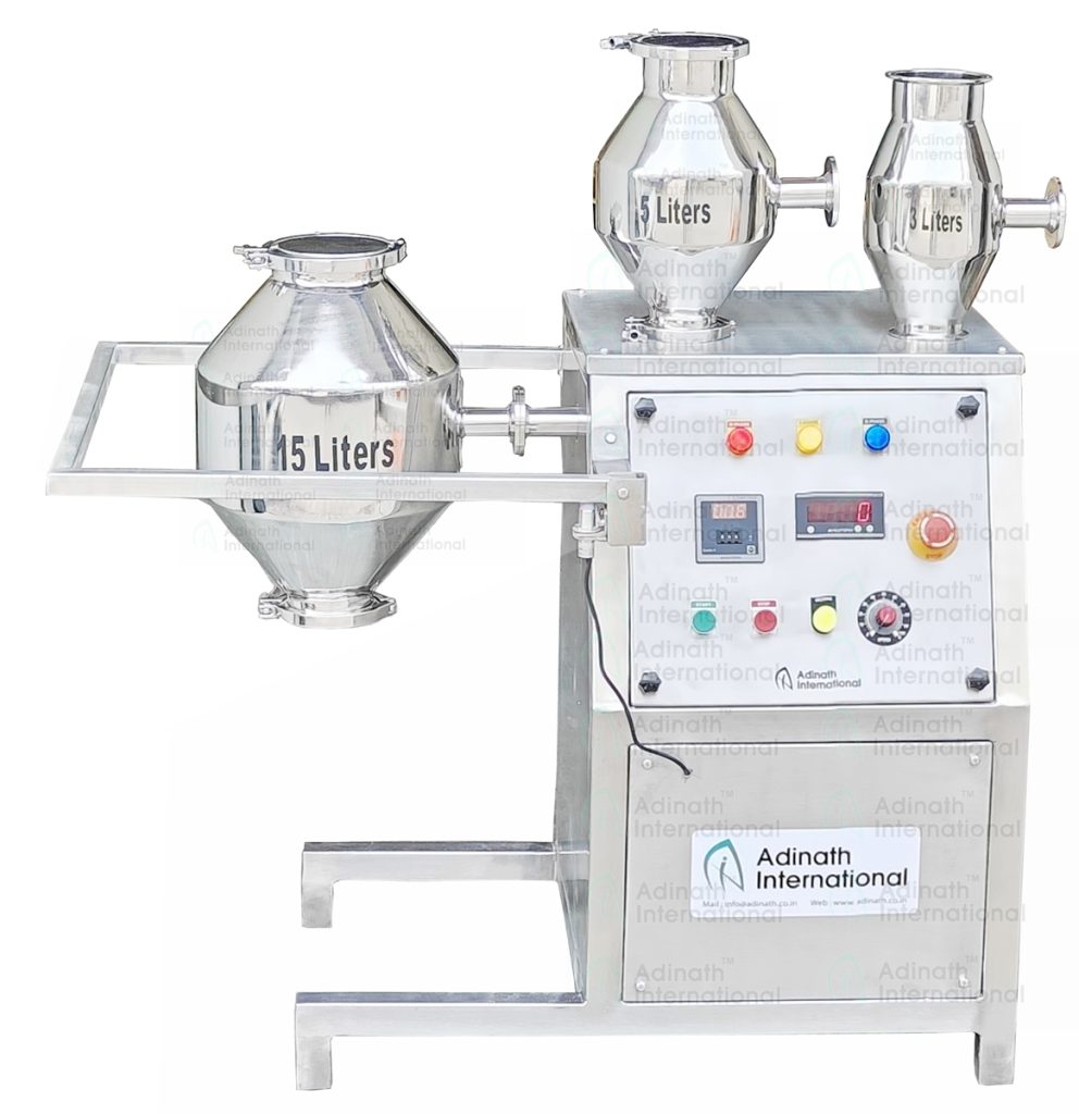 Small Double Cone Blender R&D Lab Model